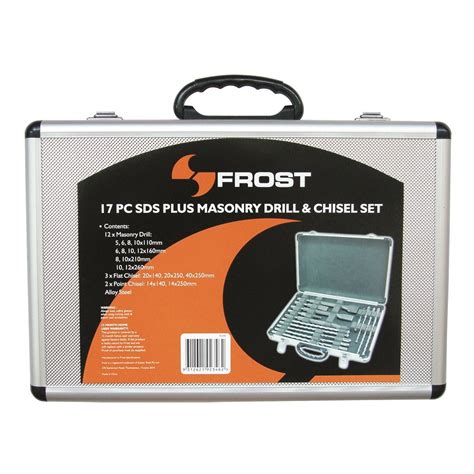 Frost 17 Piece Sds Plus Masonry Drill And Chisel Set 92346 Masonry Drill Bits Masonry Drills