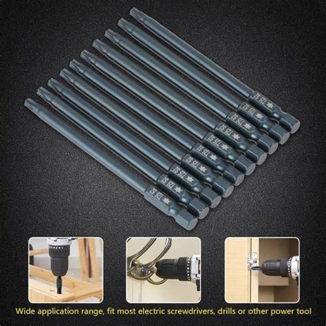 Az10488 Embouts De Tournevis 10pcs 100mm De Longueur Traitement Spécial