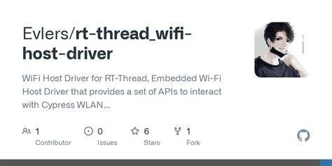 GitHub Evlers Rt Thread Wifi Host Driver WiFi Host Driver For RT Thread Embedded Wi Fi Host