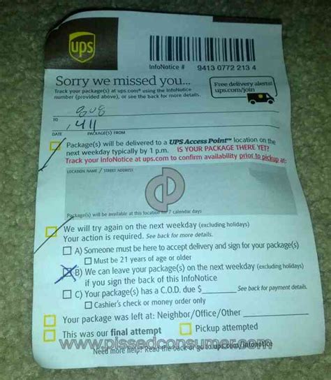 Ups Access Point Is Not Convenient But An Excuse For Not Delivering Apr