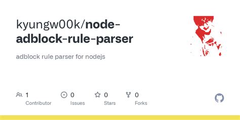 Github Kyungw00knode Adblock Rule Parser Adblock Rule Parser For Nodejs