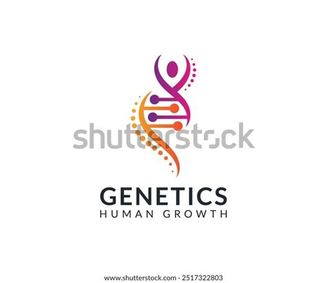 Genetics Logo Icon Vector Symbol Design Stock Vector Royalty Free