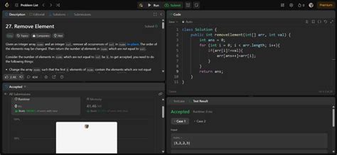 Aditya Sahu On Linkedin Leetcode Removeelement Programming Coding