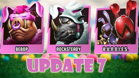 Update 7 Bebop And Rocksteady Easter Bunnies Tmnt Legends Youtube