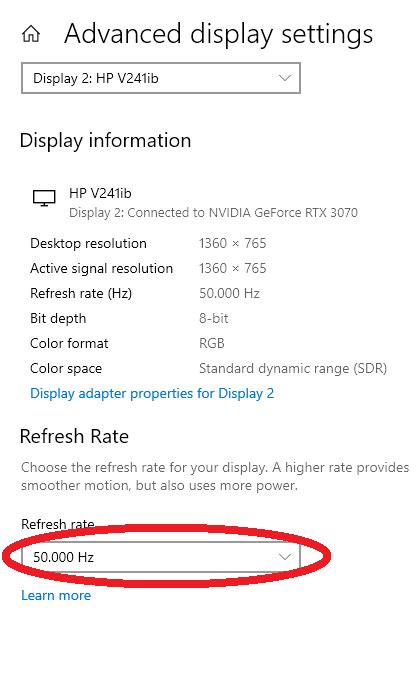 Reducing Refresh Rate Below 50hz [h]ard Forum