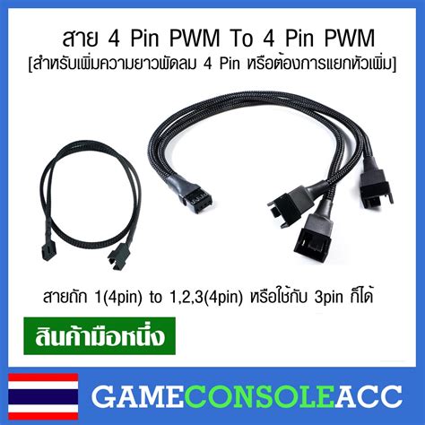 สายถัก 4 Pin Pwm To 4 Pin Pwm สำหรับเพิ่มความยาวพัดลม 4 Pin หรือต้องการ