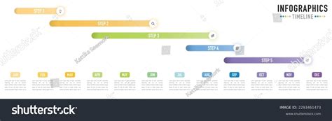 Gantt Chart Timeline 12 Months Infographic Stock Vector Royalty Free 2293461473 Shutterstock
