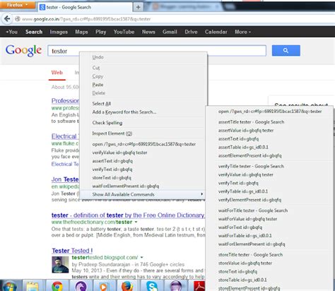 Creating First Test In Selenium Ide Using Firefox Automation Concepts In Qtp And Selenium