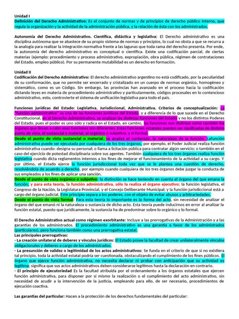 Administrativo 1 Final Pdf Regulación Ley Administrativa