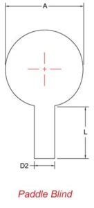 Paddle Blind Schematic For Dimension Sure Flow Equipment Inc