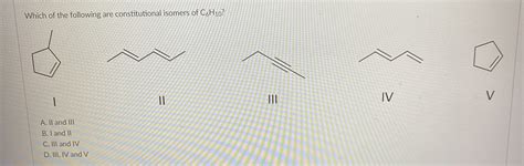 Solved Which of the following are constitutional isomers of | Chegg.com