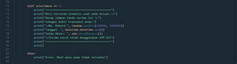 Membuat Aplikasi Atm Sederhana Menggunakan Python Part 2 By Benny