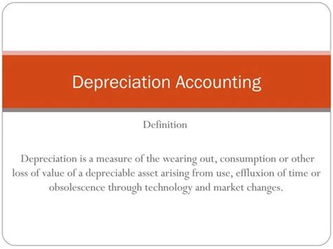 Ppt On Depreciation Ppt