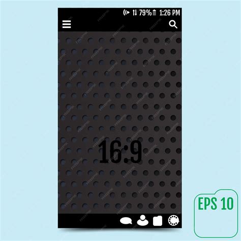 Premium Vector Carbon User Interface Concept Vector Illustration