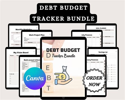 Debt Budget Planner Organize Track And Pay Off Debt Monthly