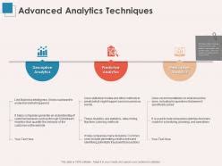 Advanced Analytics Techniques Ppt Powerpoint Presentation Gallery Show Presentation Graphics