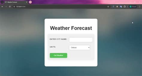 Sylvester Roshan On Linkedin Weather Python Flask Webapp Development