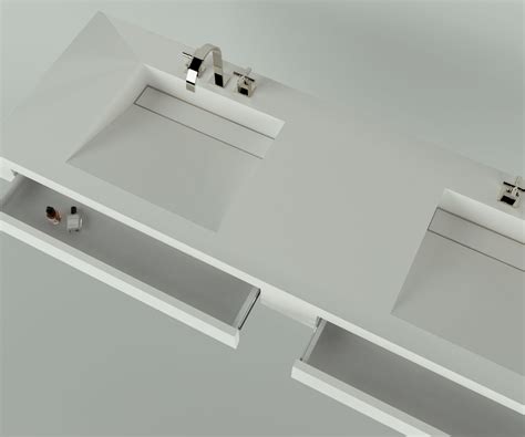 Double Integrated Sink Vanity Drawer Lavvabo