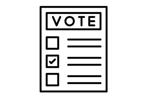 Voting Outline Icon Graphic By Maan Icons · Creative Fabrica