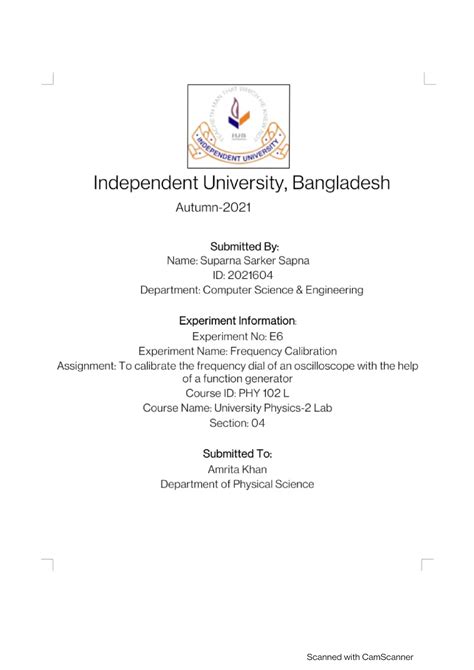 2021604 E 6 Lab For Physic 102 Lab University Physics II Studocu
