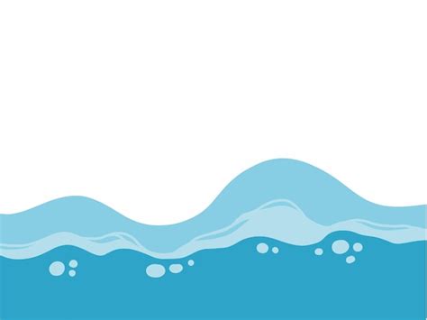Premium Vector Sea Beach Waves Background Illustration