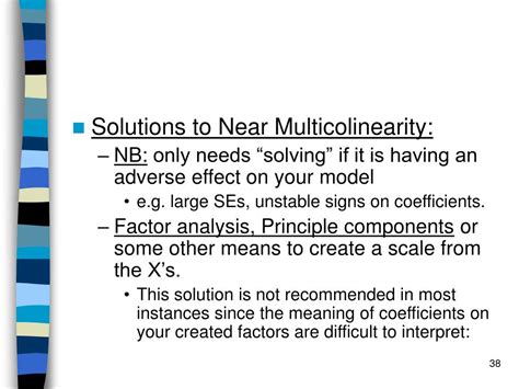 Ppt Module Ii Lecture 7 Multicollinearity And Modelling Strategies
