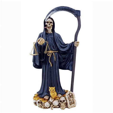 Santisima Muerte Statue 13 Black