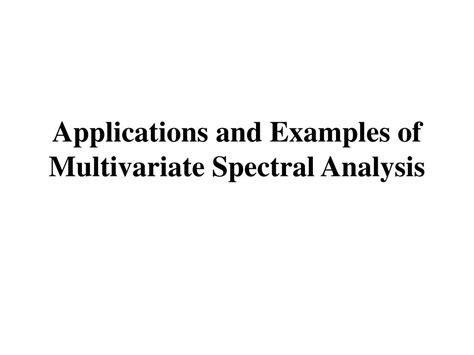 PPT Multivariate Time Series Analysis PowerPoint Presentation Free