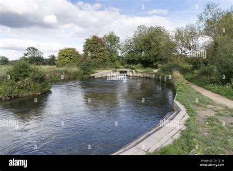 Shawford Lock On The Itchen Navigation Which Runs To The West Of The