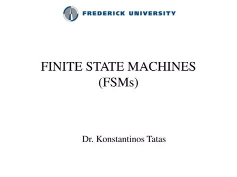 ppt finite state machines fsms powerpoint presentation free