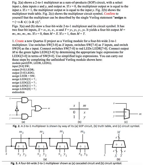 Solved Shows A 2 To 1 Multiplexer As A Sum Of Products Sop
