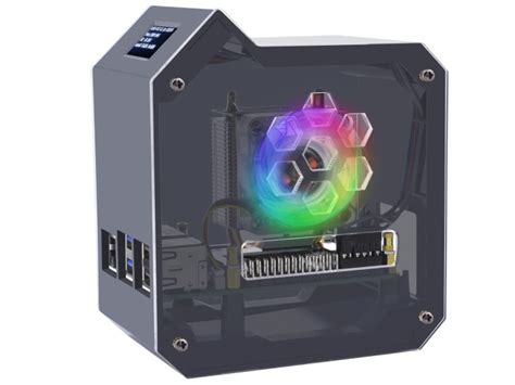 abs mini tower nas kit voor raspberry pi 5 kiwi electronics