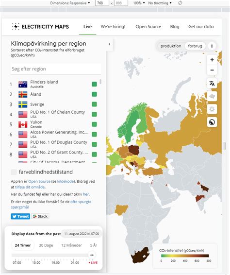 Frontend Breaks At Split Screen 767 Px Width · Issue 4441 · Electricitymapselectricitymaps