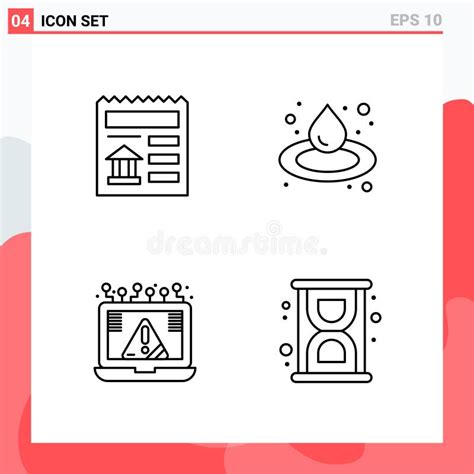 Collection Of Vector Icons In Line Style Modern Outline Symbols For Web And Mobile Stock