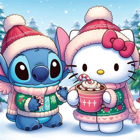 Stitch And Hello Kitty Fondos De Pantalla Lindos Para Iphone