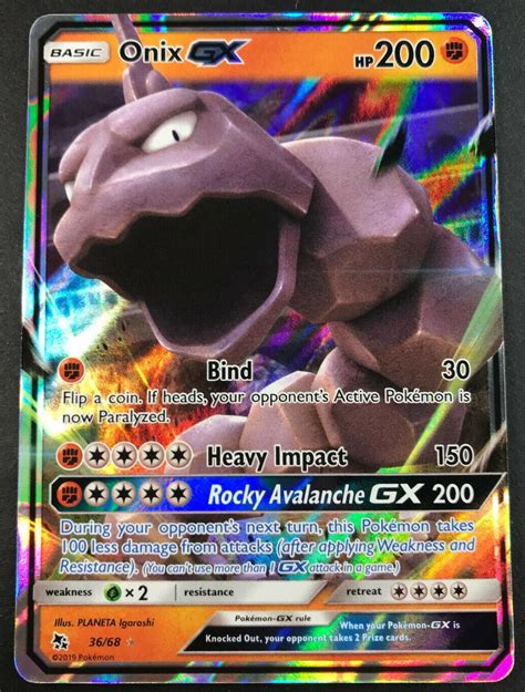 Onix Gx 36 Prices Pokemon Hidden Fates Pokemon Cards