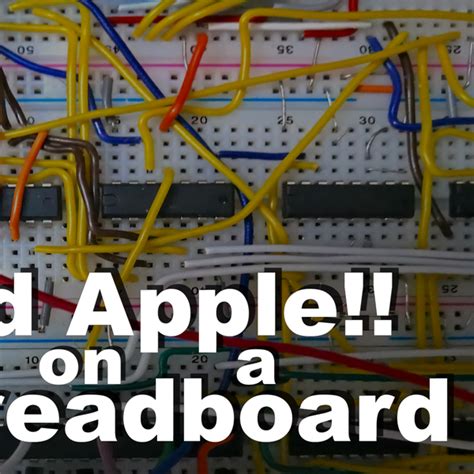 bad apple on a breadboard