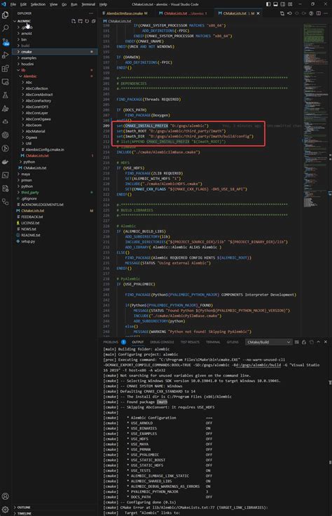 Target Alembic Links To Imathimath But The Target Was Not Found
