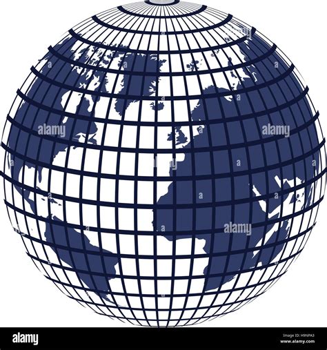 Global Sphere Icon Global Communication Internet And Connectivity Theme Isolated Design