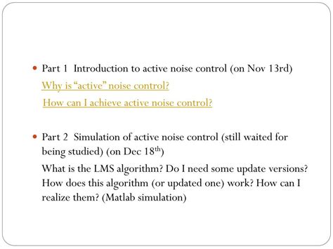 Ppt Active Noise Control Powerpoint Presentation Free Download Id
