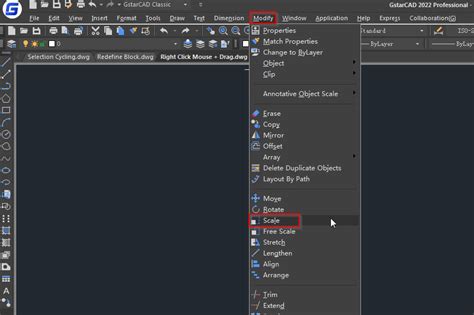 How To Use The Scale Command In Cad Gstarcad