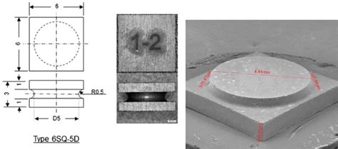Torsion Joint Specimen Geometries And Dimensions In Mm Download