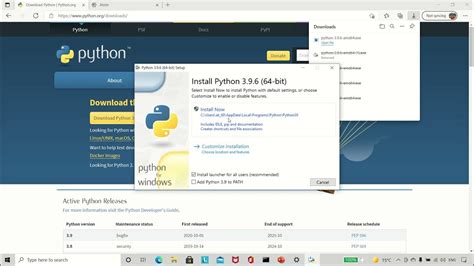 Python And Atom Step By Step Installation Youtube