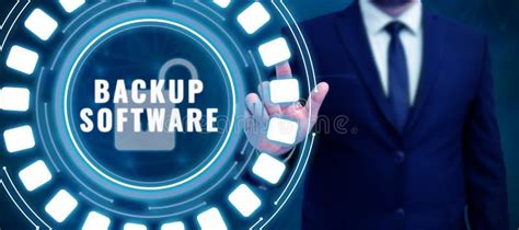 Text Caption Presenting Backup Software Business Showcase Boundary Across Which Two Independent