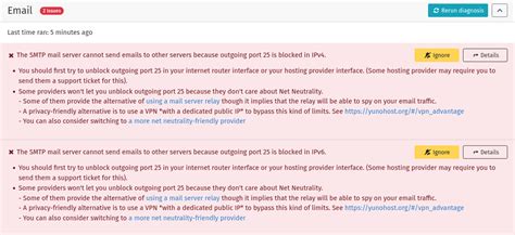 Port 25 Is Not Detected Correctly · Issue 1870 · Yunohostissues · Github