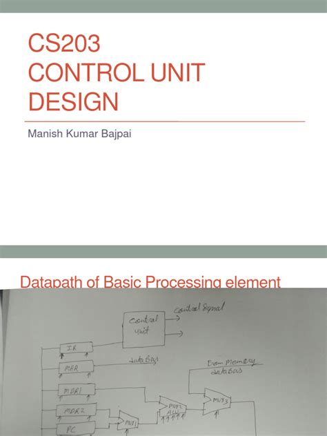 control unit design pdf computer science computer hardware