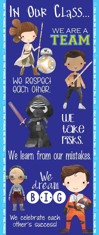 Star Wars Theme Character Education Classroom Banner Large In Our