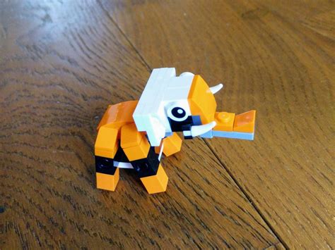 Lego Moc Tiny Elephant By Kamila Rebrickable Build With Lego