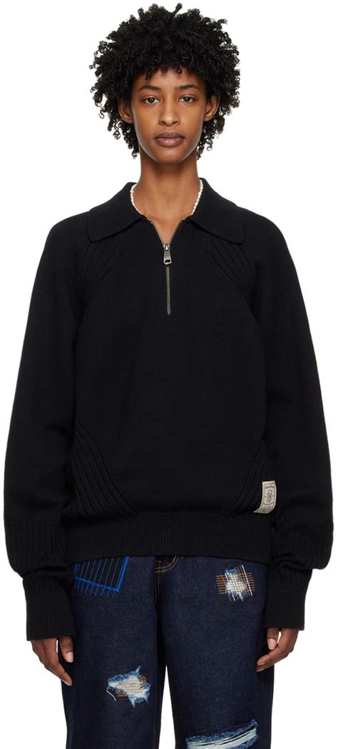 ader error black liya sweater ader error