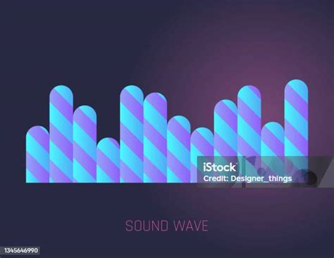 컬러 음파 오디오 디지털 이퀄라이저 기술 음악 펄스 벡터 일러스트레이션 음성 선 파형 또는 볼륨 레벨 기호입니다 곡선 전파 건강관리와 의술에 대한 스톡 벡터 아트 및 기타